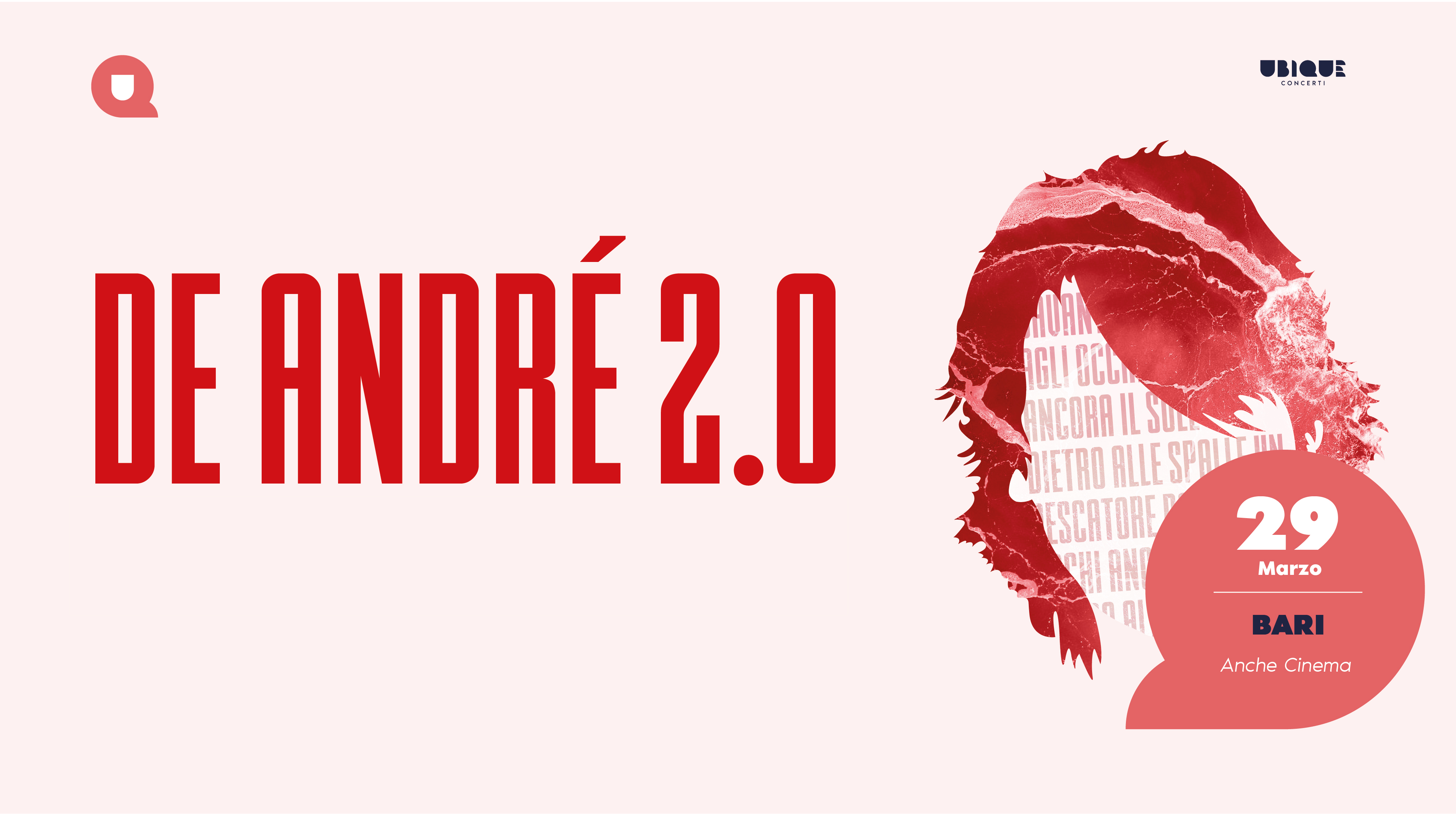 De André 2.0 fa tappa a Bari. Un ensemble di musicisti d'eccezione per ...