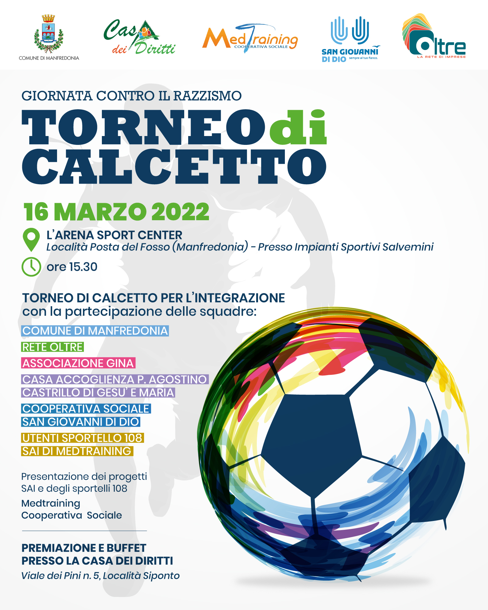 Manfredonia: torneo di calcetto nella giornata contro il razzismo – Noi ...