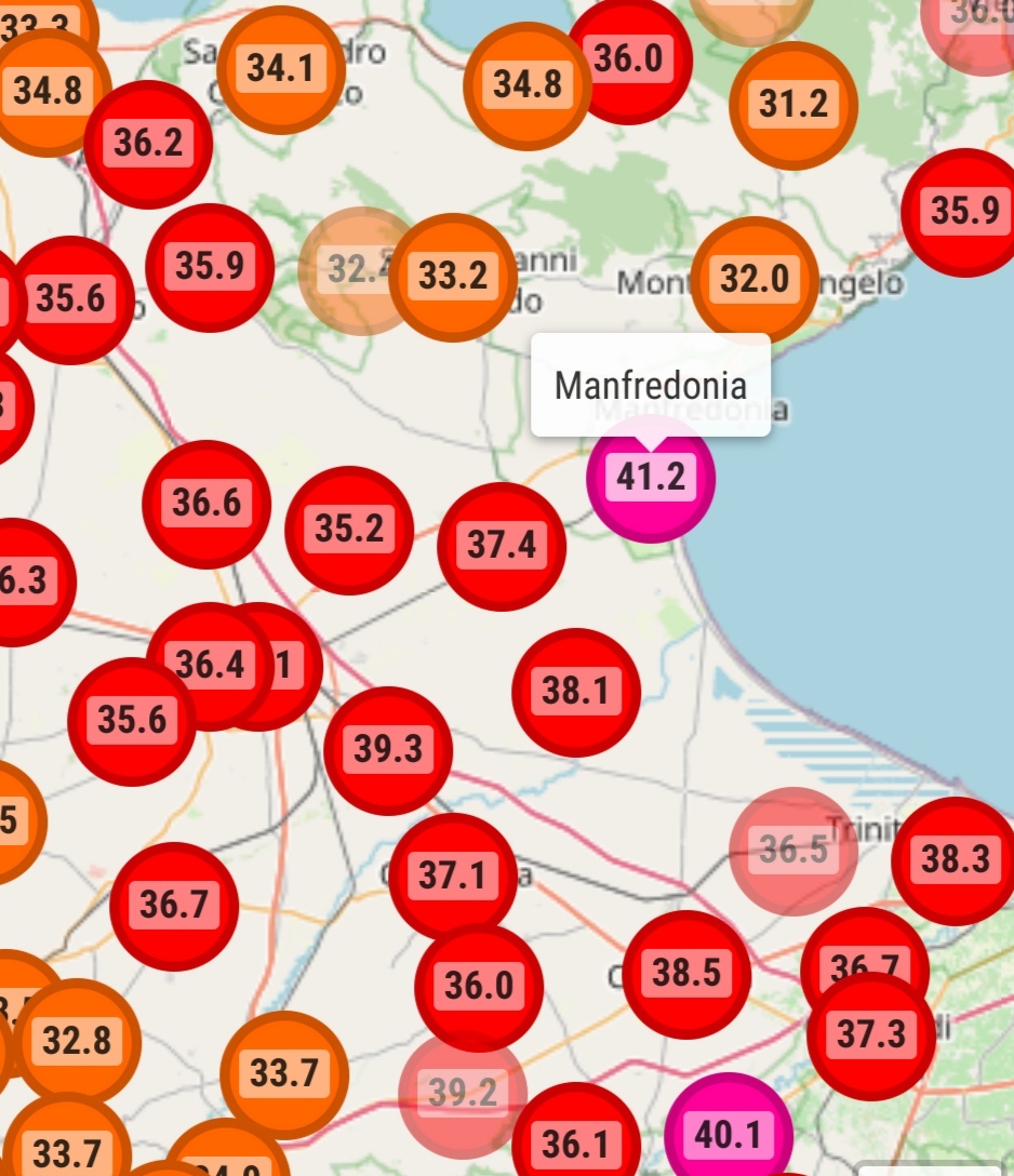 Puglia caldo | risveglio anche oltre i trenta gradi Bari oggi in codice ... Puglia caldo | risveglio anche oltre i trenta gradi Bari oggi in codice ...