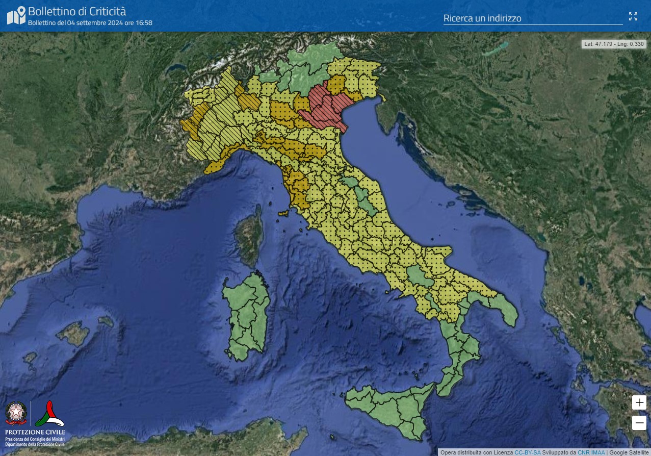 Maltempo allerta meteo rossa in Veneto e arancione in 6 regioni del ... Maltempo allerta meteo rossa in Veneto e arancione in 6 regioni del ...