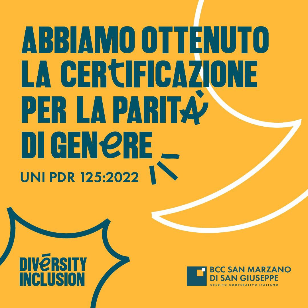 Bcc di San Marzano di San Giuseppe: certificazione per la parità di genere – Noi Notizie.