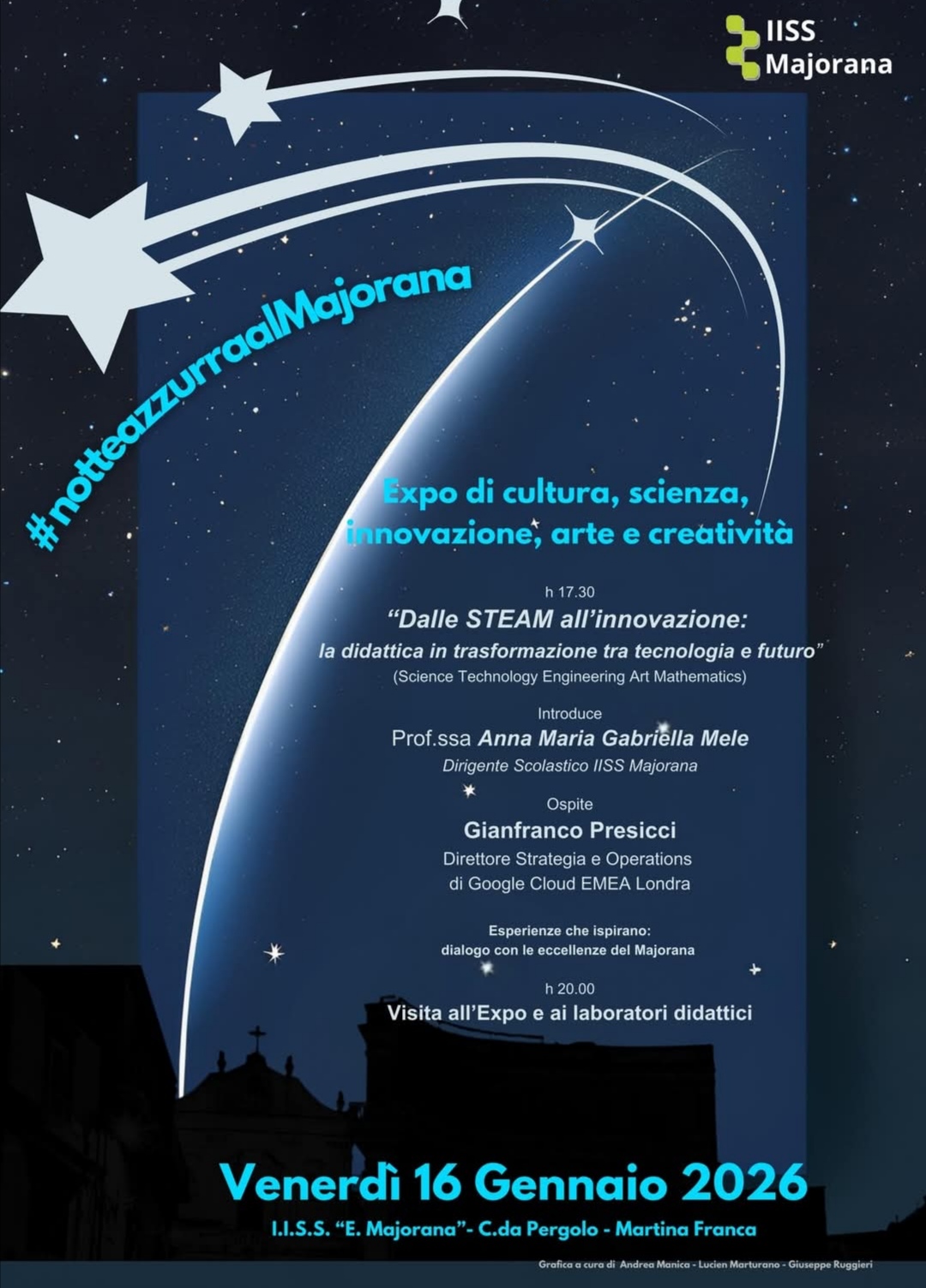 Martina Franca: notte azzurra al "Majorana" – Noi Notizie.